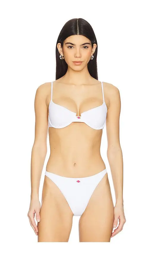 L*Space Belle Bikini Top - White