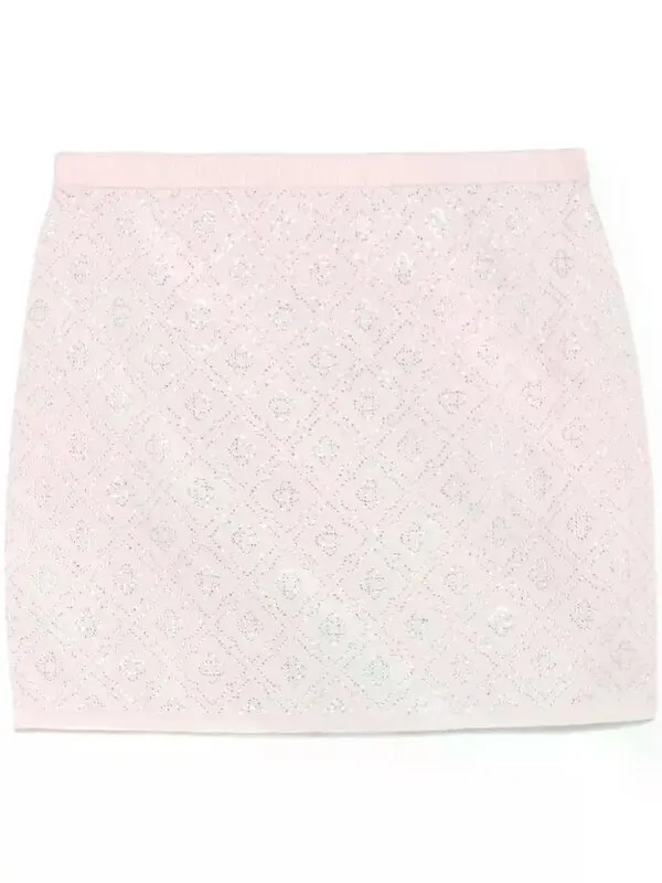 Casablanca Crystal-monogram Mini Skirt