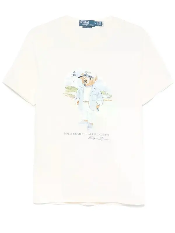 Polo Ralph Lauren Polo Bear Jersey Slim T-shirt - Neutrals
