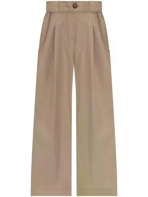 Moncler Buttoned Palazzo Pants - Neutrals