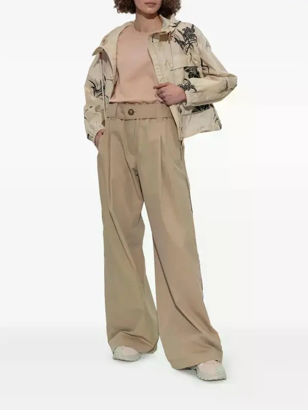 Moncler Buttoned Palazzo Pants - Neutrals