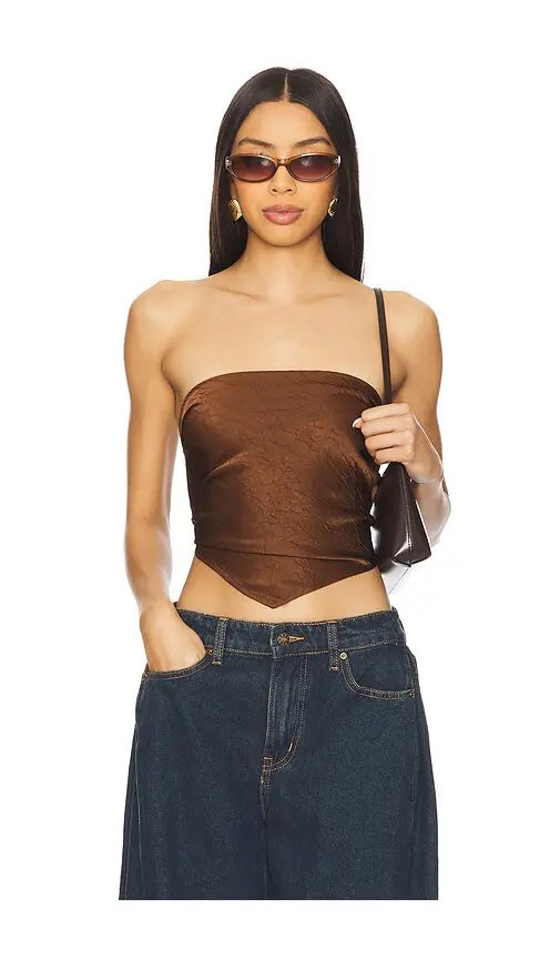 Superdown Cosima Top - Brown