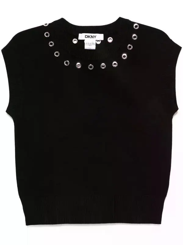 Dkny Gromet-detailed Vest
