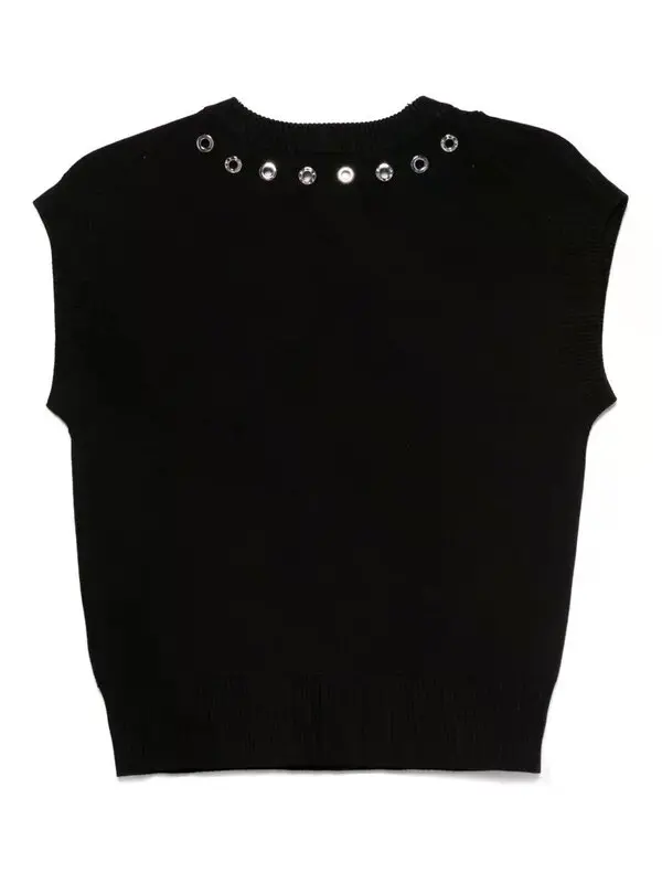 Dkny Gromet-detailed Vest