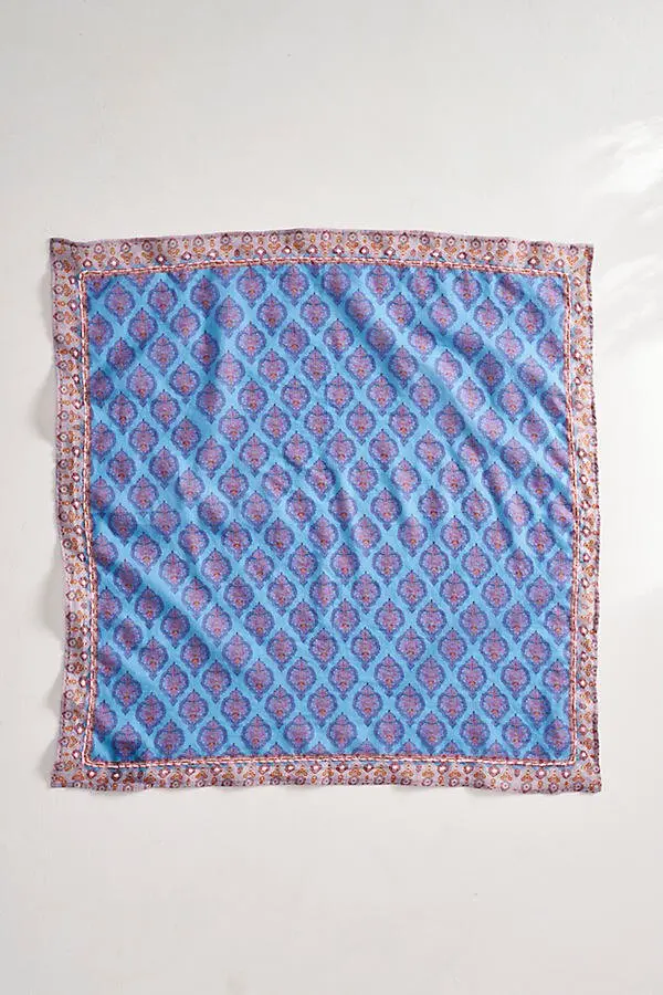 TERRAIN Embroidered Prt Bandana - Blue