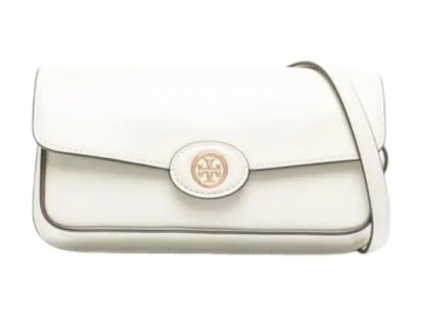 Tory Burch Robinson Spazzolato E/w Shoulder Bag - Shea Butter