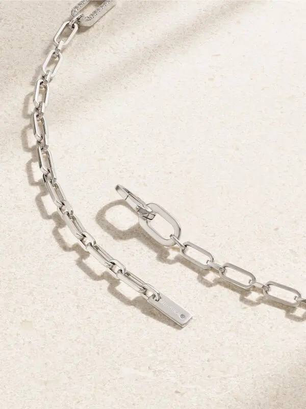 Messika My Move 18-karat White Gold Diamond Necklace - Silver