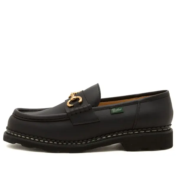Paraboot Orsayti Leather Moccasin Loafer - Black