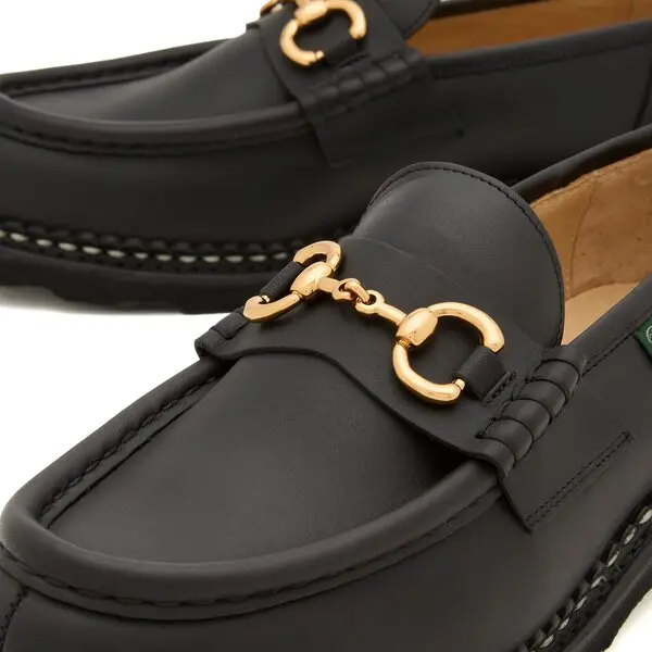 Paraboot Orsayti Leather Moccasin Loafer - Black