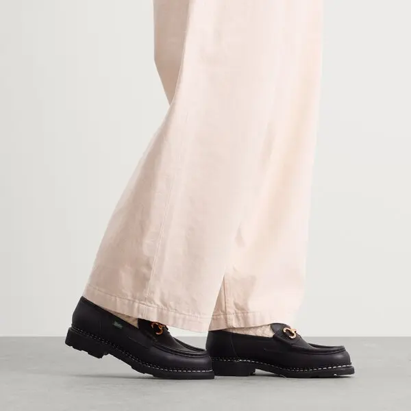 Paraboot Orsayti Leather Moccasin Loafer - Black