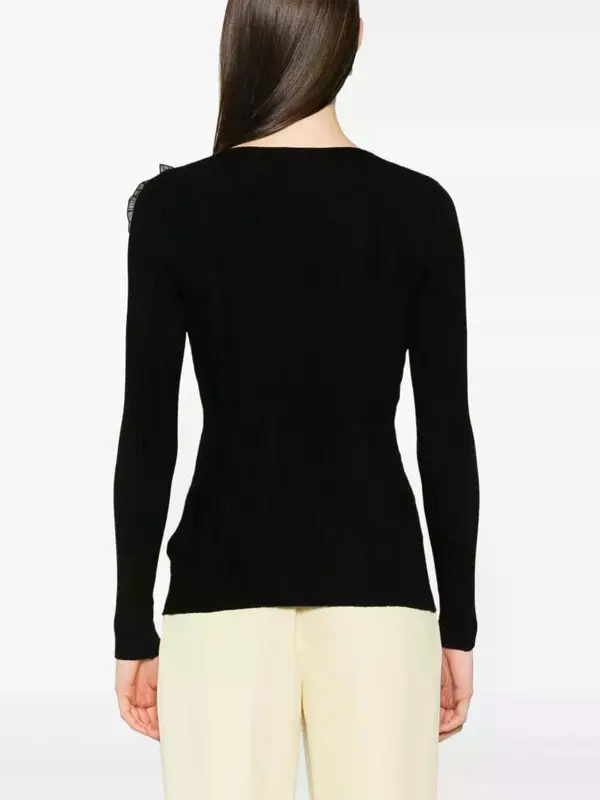 Elisabetta Franchi Floral-appliqué Top