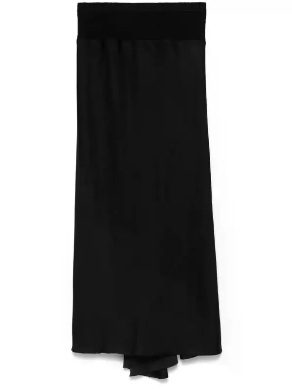 Rick Owens Bias Midi Skirt - Black
