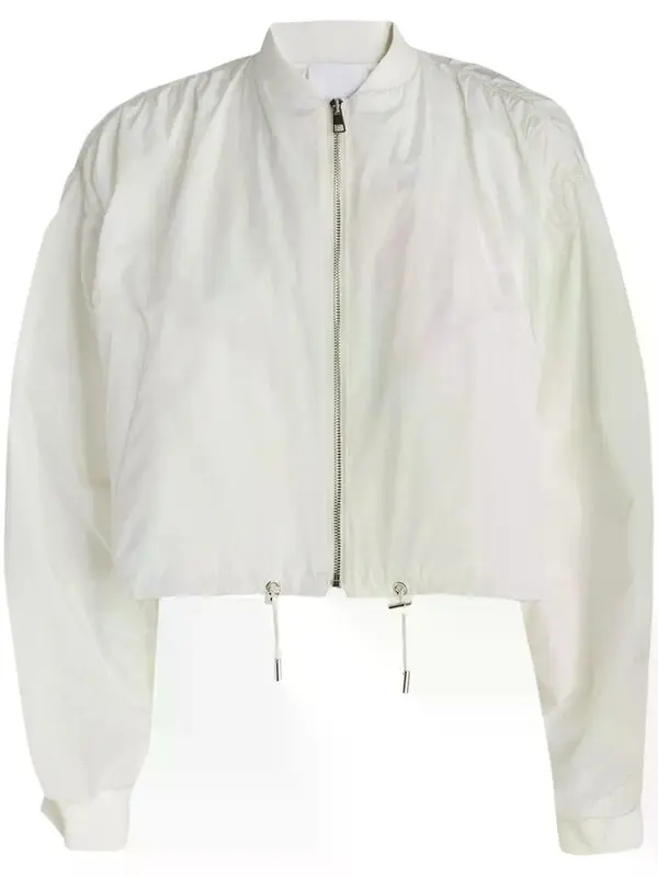 Mantū Zip-up Bomber Jacket - White