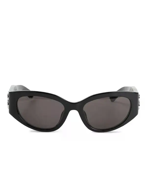 Balenciaga Geometric-frame Sunglasses - Black