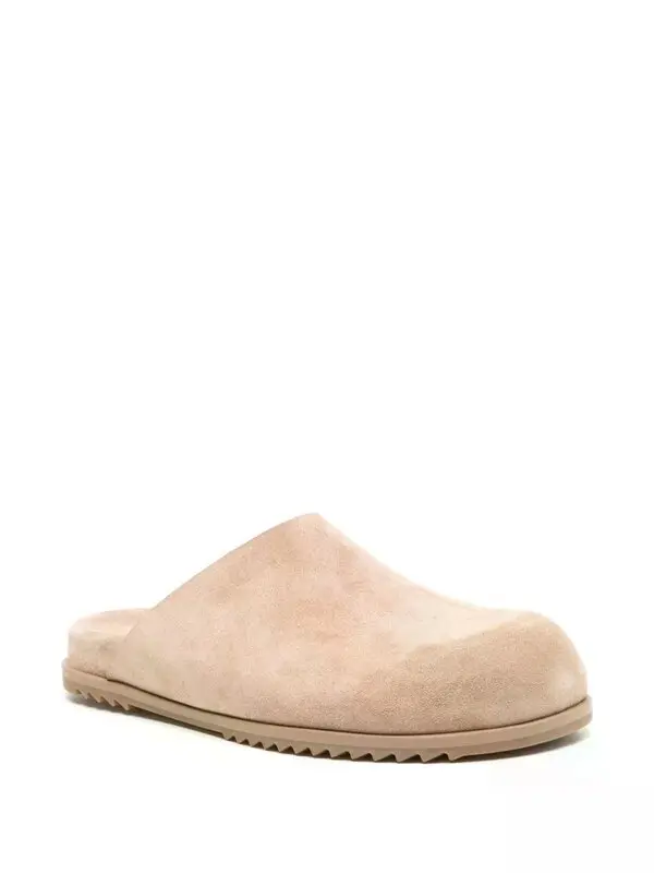 Rick Owens Round Toe Mules - Brown