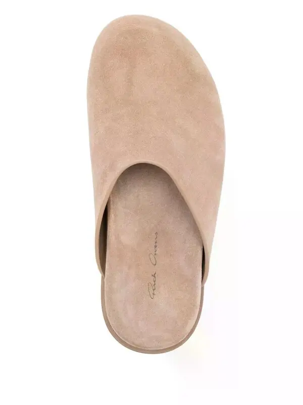 Rick Owens Round Toe Mules - Brown