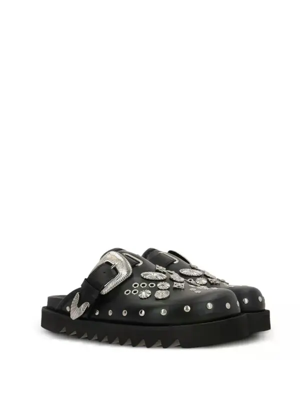 Toga Studded Leather Mules