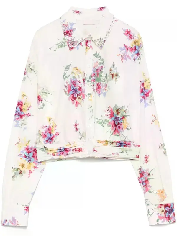 Liu Jo Floral-print Shirt - White
