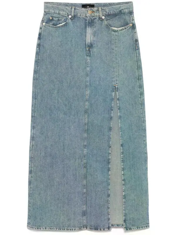 7 For All Mankind Maxi Denim Skirt