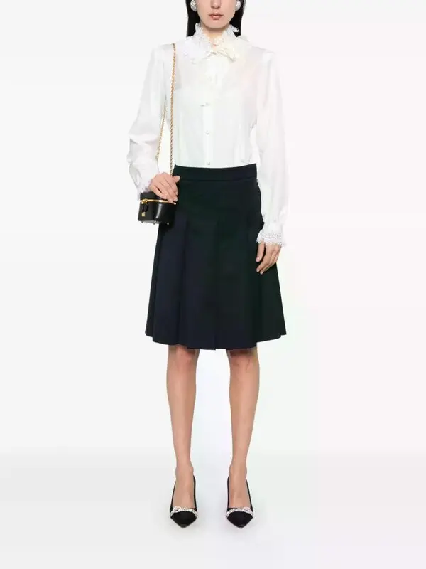 Alessandra Rich Silk Poplin Shirt
