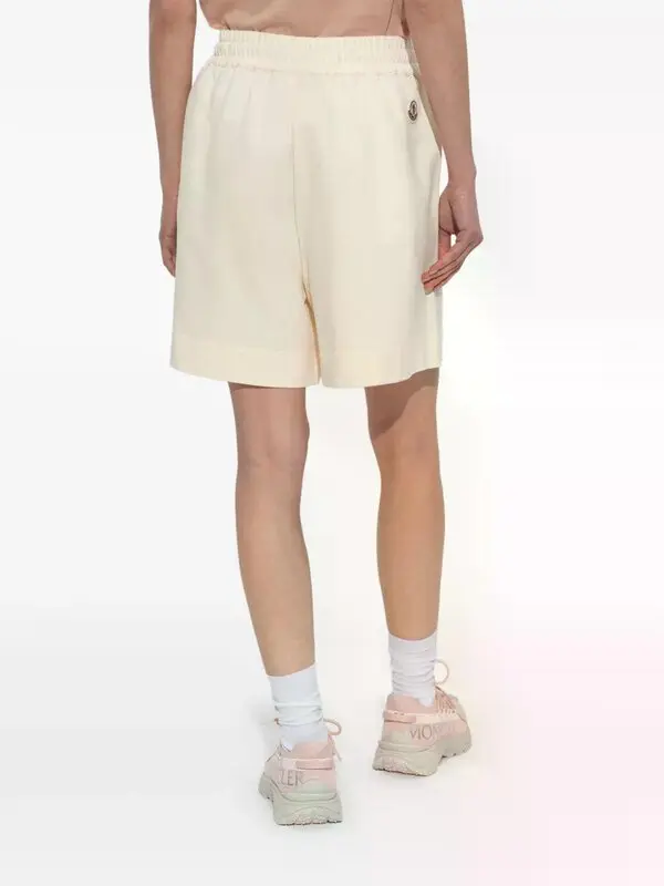 Moncler Cotton Shorts - Neutrals