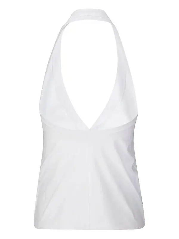 STEFANO MORTARI Open-back Tank Top - White