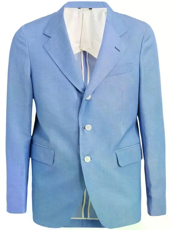 Brian Dales Single-breasted Blazer - Blue