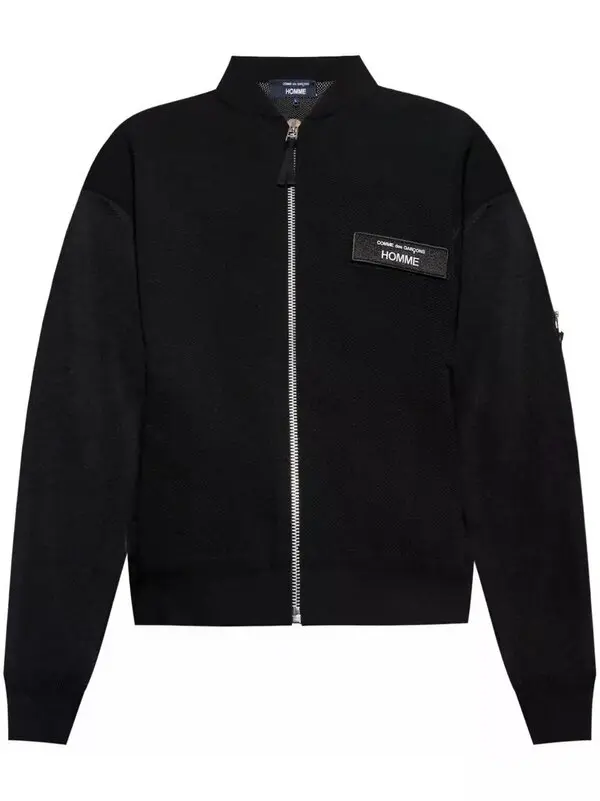 Comme Des Garçons Logo-patch Bomber Jacket