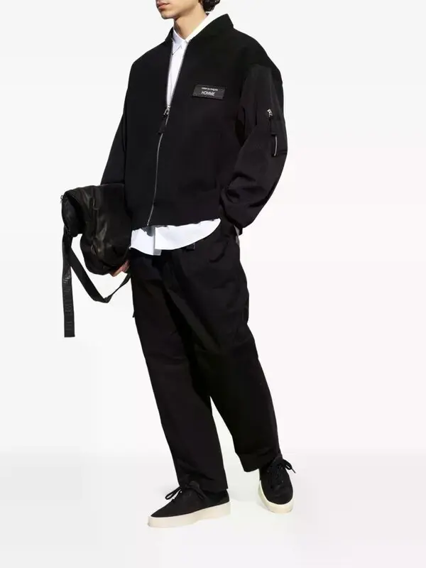 Comme Des Garçons Logo-patch Bomber Jacket