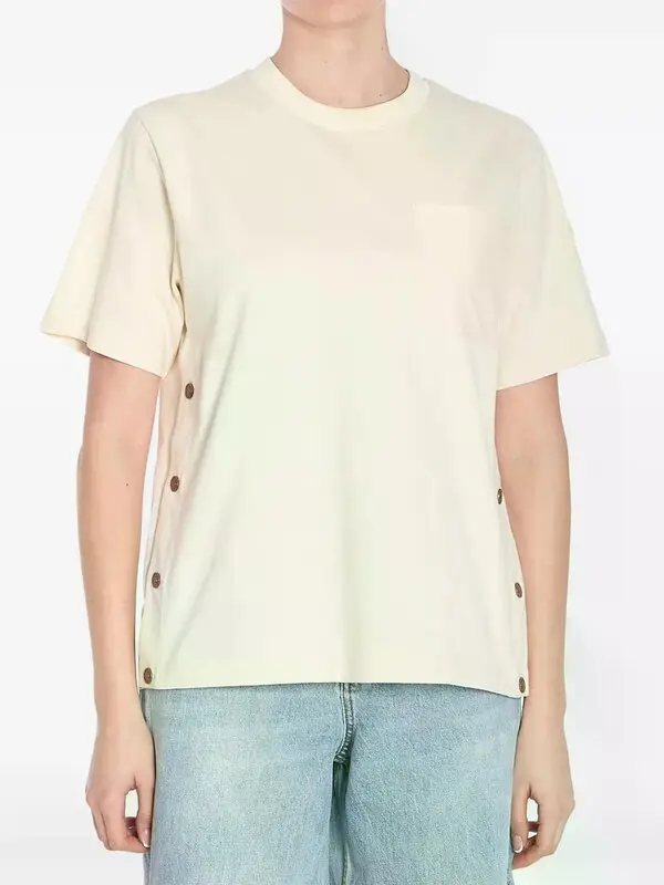 Moncler T-shirt With Pocket - Neutrals