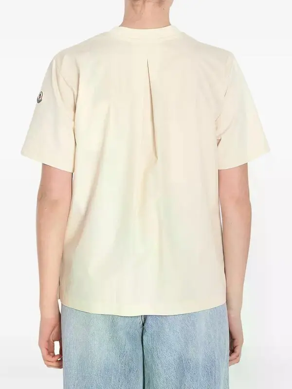 Moncler T-shirt With Pocket - Neutrals