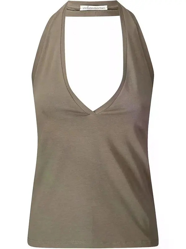 STEFANO MORTARI Open-back Tank - Green