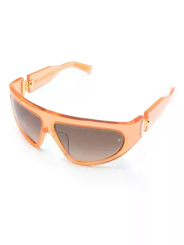 Balmain Shield-frame Tinted Sunglasses