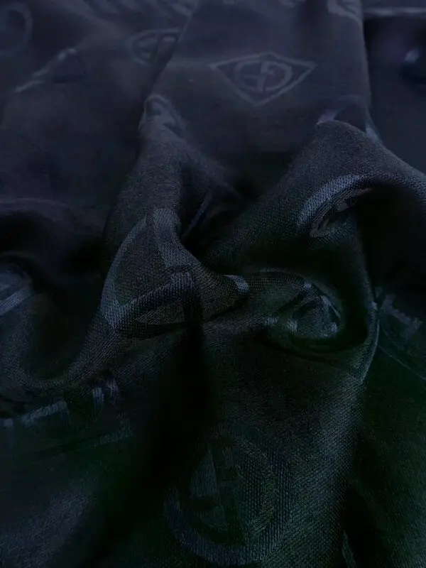 Giorgio Armani Silk Scarf - Blue