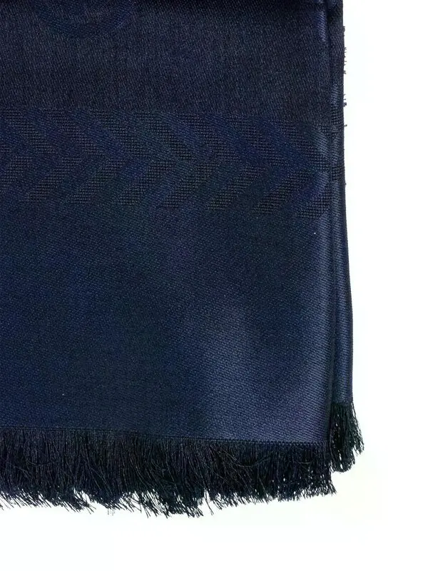 Giorgio Armani Silk Scarf - Blue
