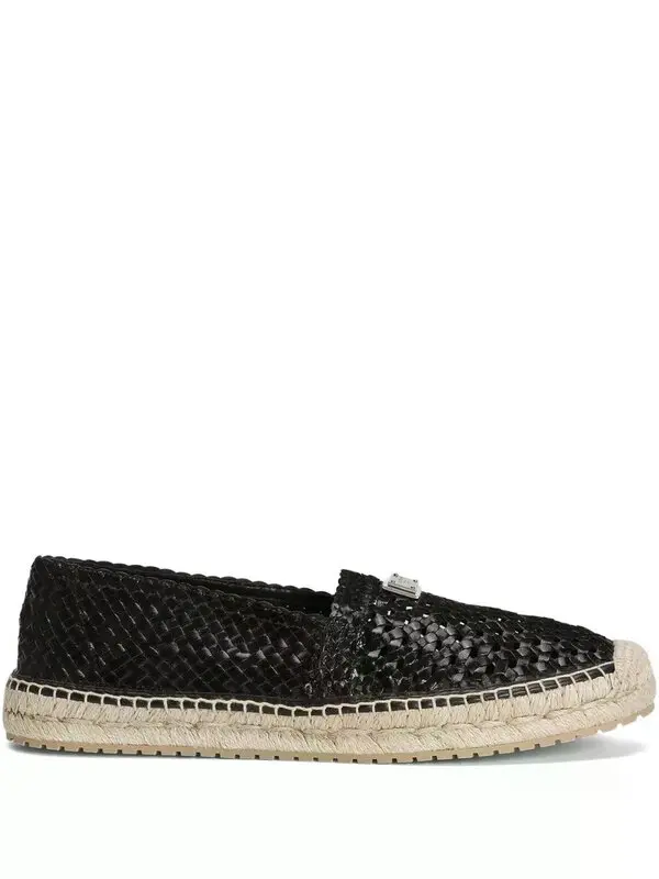 Dolce & Gabbana Woven Espadrilles - Black