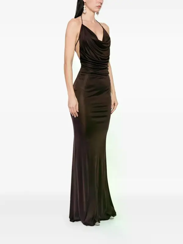 Elisabetta Franchi Open-back Maxi Dress
