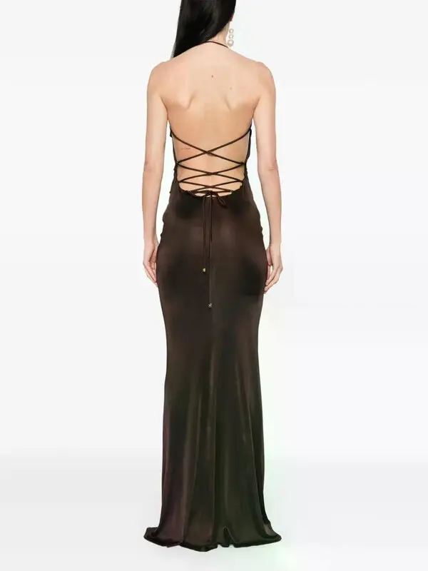 Elisabetta Franchi Open-back Maxi Dress