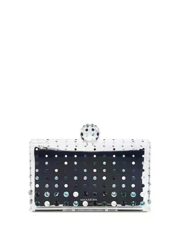 AQUAZZURA Tequila Clutch - Black