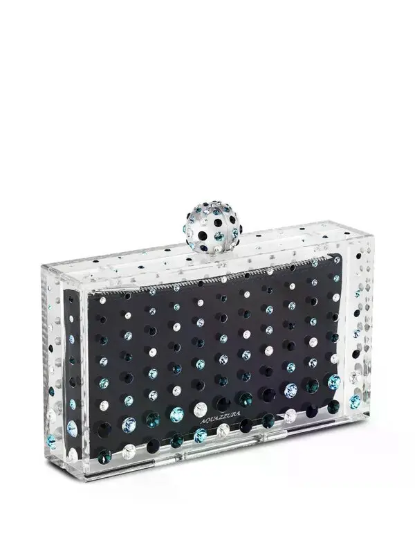AQUAZZURA Tequila Clutch - Black