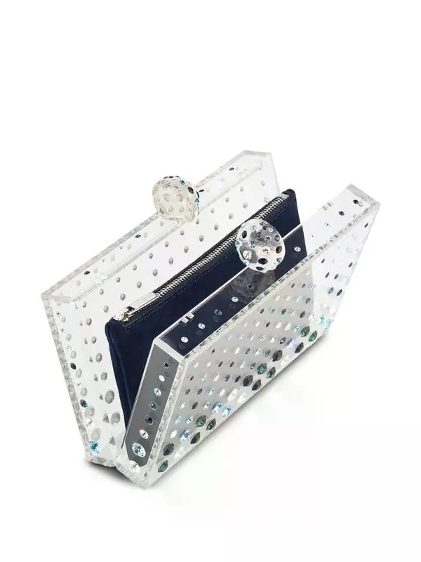 AQUAZZURA Tequila Clutch - Black