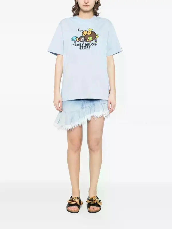 A BATHING APE Graphic-print T-shirt - Blue