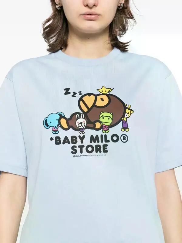 A BATHING APE Graphic-print T-shirt - Blue