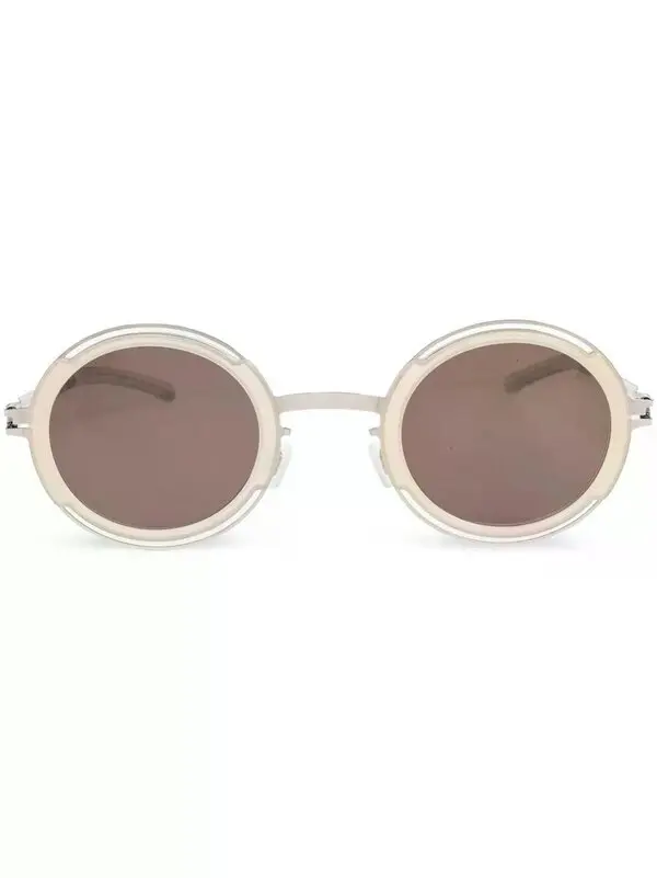 Mykita Pearl Round Frame Sunglasses - Brown