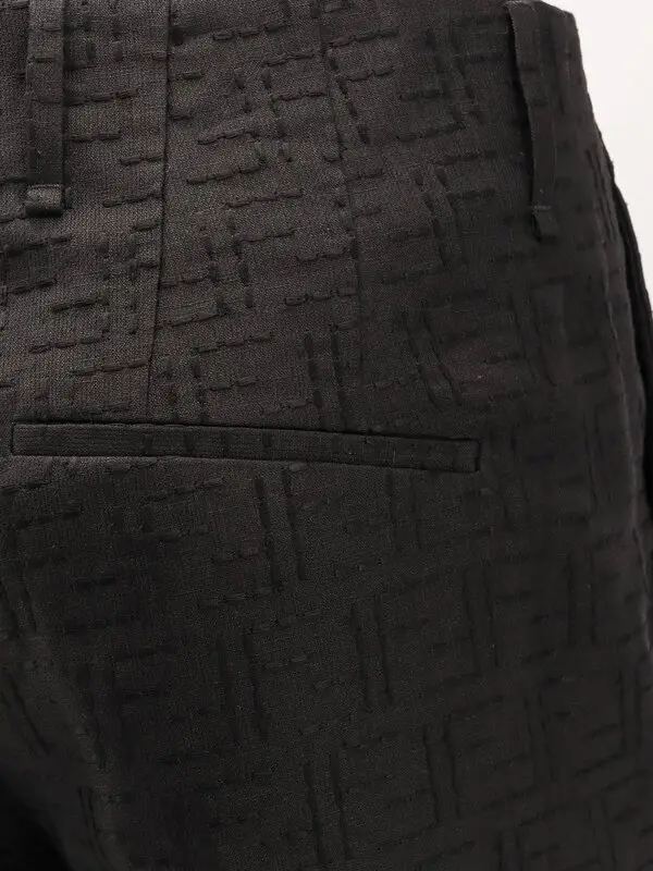 Fendi Ff Pattern" Linen Blend Trousers
