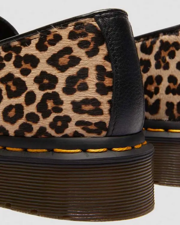 Dr. Martens Elphie Leopard Print Mary Jane Shoes