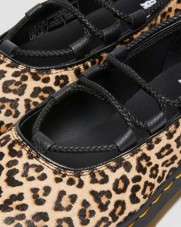 Dr. Martens Elphie Ii Leopard Ballet Flats - Tan