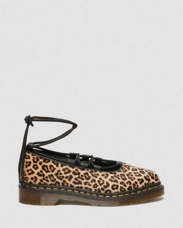 Dr. Martens Elphie Ii Leopard Ballet Flats - Tan