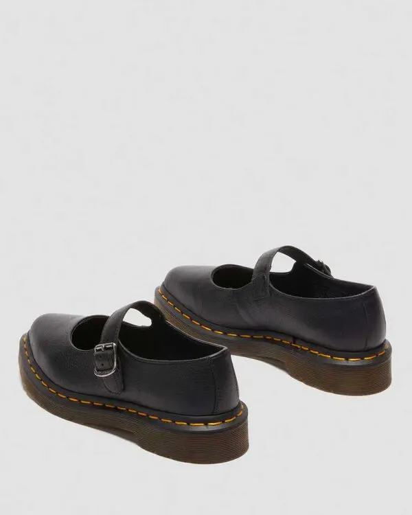 Dr. Martens Elphie Virginia Leather Mary Jane Shoes - Black