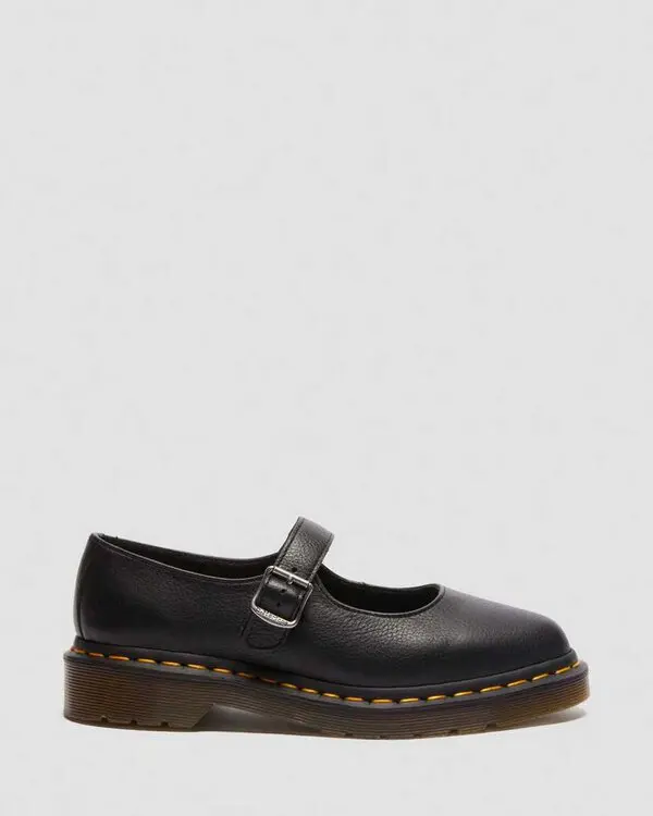Dr. Martens Elphie Virginia Leather Mary Jane Shoes - Black